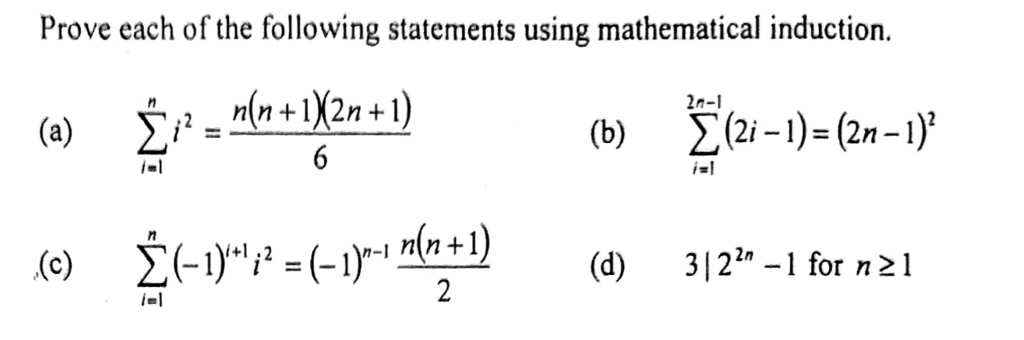 Solved Prove each of the following statements using | Chegg.com