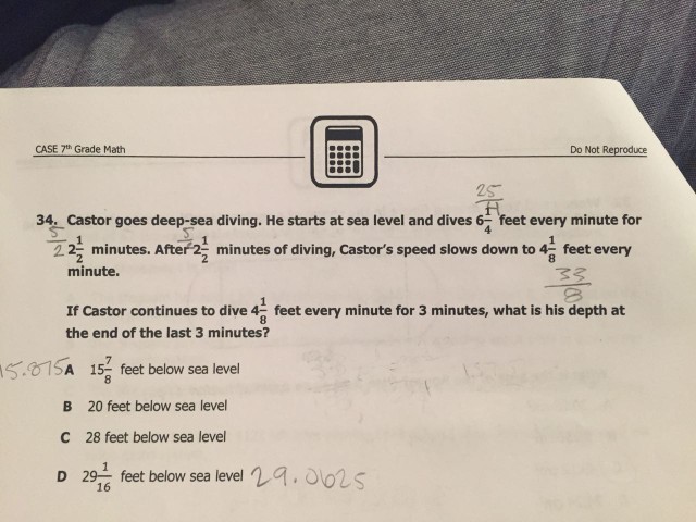 Solved CASE 7th Grade Math Do Not Reproduce 2s- 34-Castor | Chegg.com