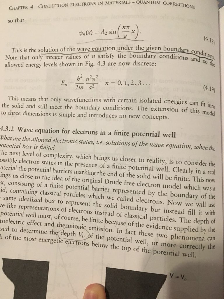 Solved An Electron Is Confined By An Infinitely Deep