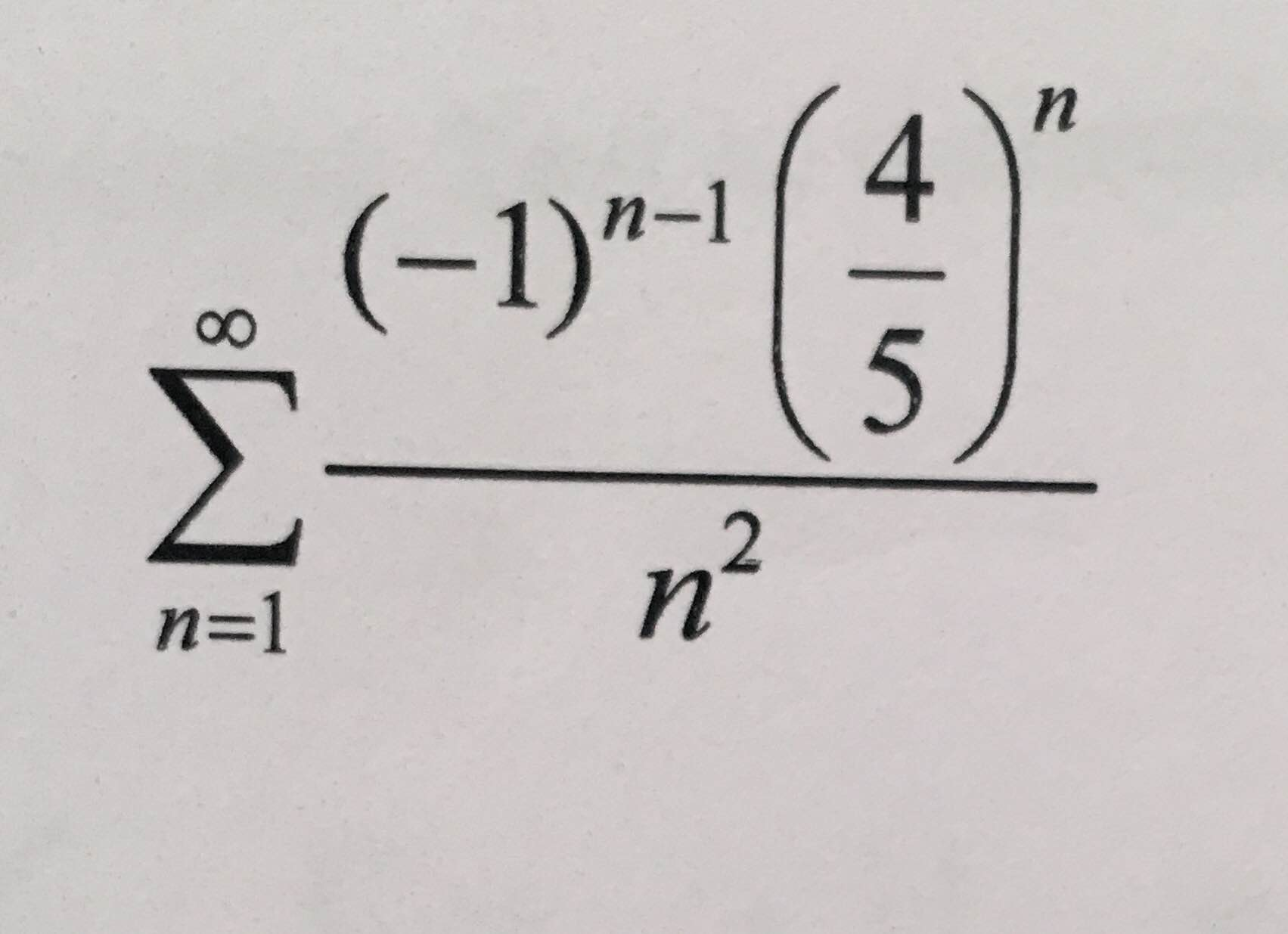 Solved Directions Use The RatioTest To Determine The Chegg