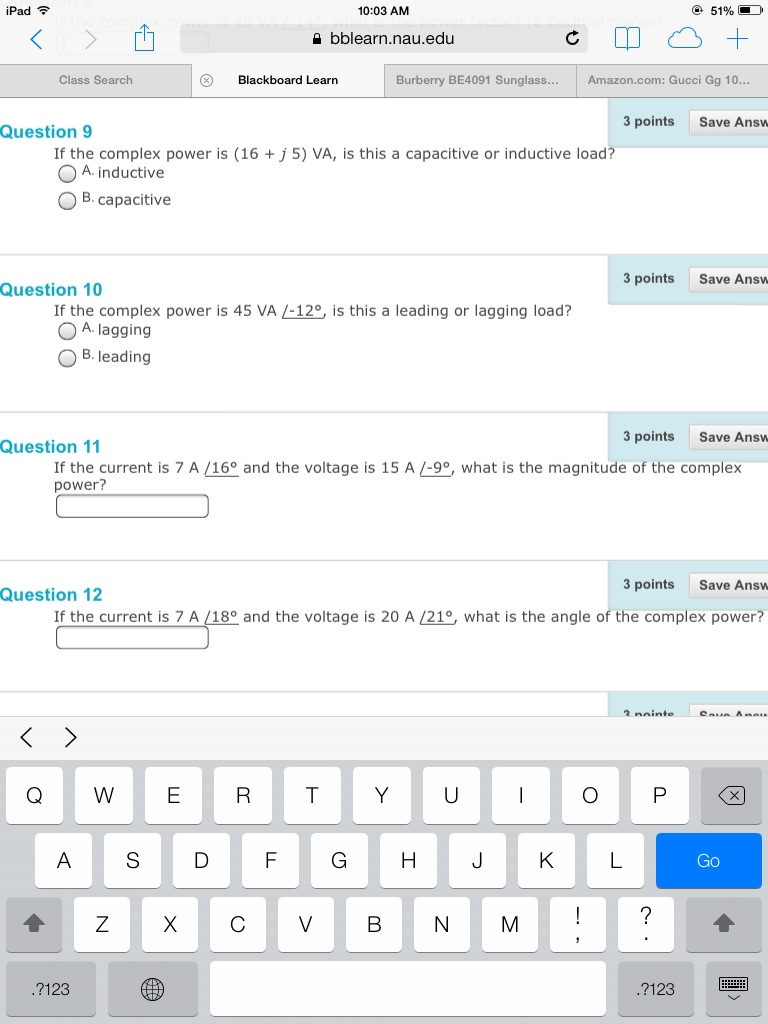 Solved If the complex power is (16 + j 5) VA, is this a | Chegg.com