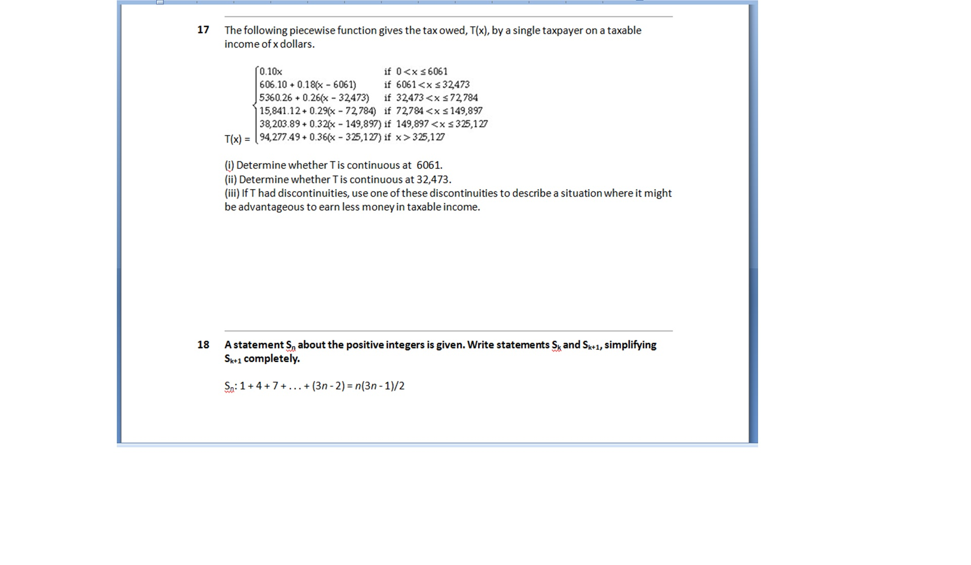 Solved The following piecewise function gives the tax owed, | Chegg.com Solved The following piecewise function gives the tax owed, | Chegg.com