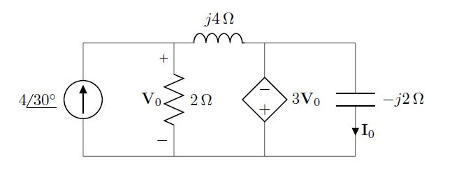Solved Please find Vo and Io | Chegg.com