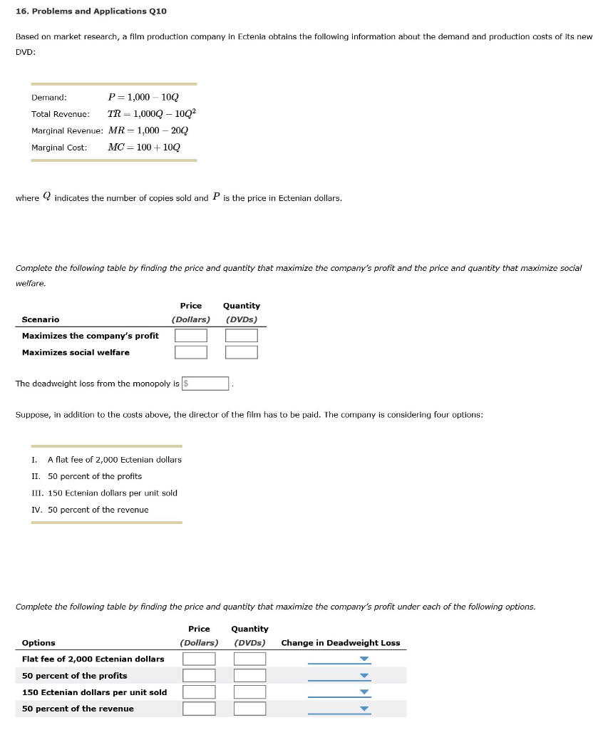 Solved 16. Problems and Applications Q10 Based on market | Chegg.com