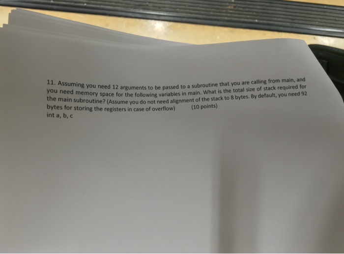 Solved 9 Write Down The Sparc Assembly Instructions To 2406