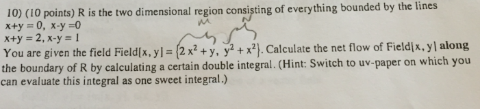 Solved R is the two dimensional region consisting of | Chegg.com