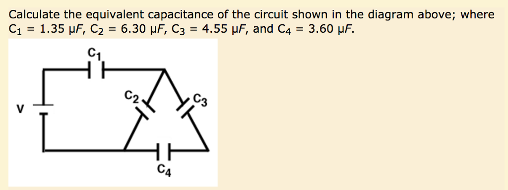 Solved Calculate the equivalent capacitance of the circuit | Chegg.com