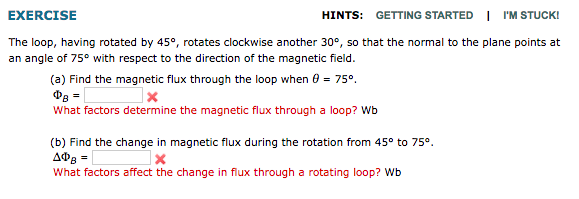 Solved The loop, having rotated by 45°, rotates clockwise | Chegg.com