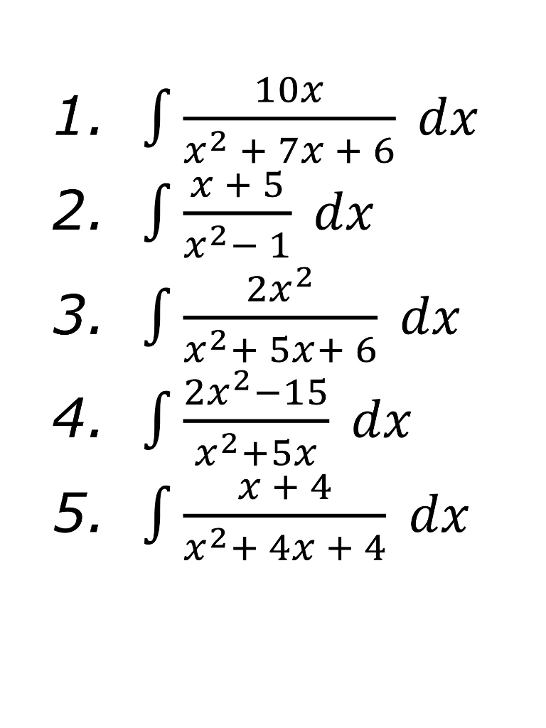 Solved Section 3. Apply the procedure called " integration | Chegg.com