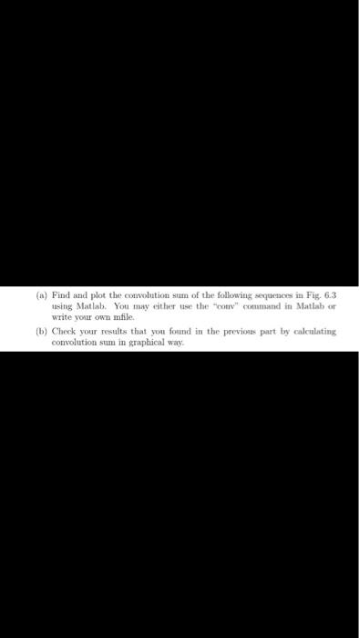 Solved (a) Find and plot the convolution sum of the | Chegg.com