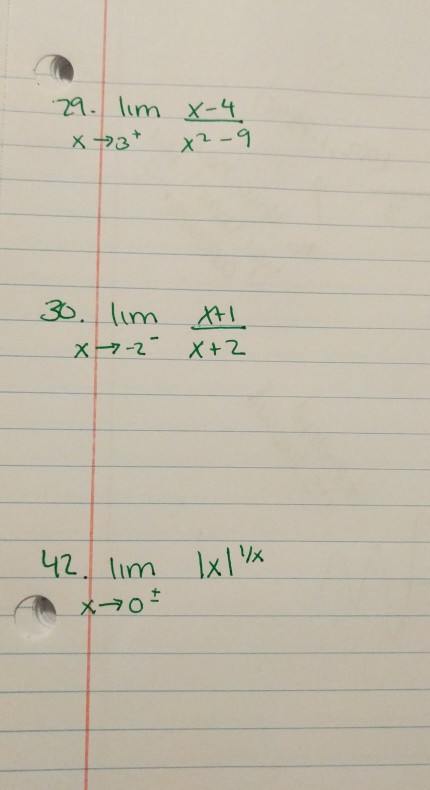 Solved 29 and 30 : estimate the limit numerically or state | Chegg.com Solved 29 and 30 : estimate the limit numerically or state | Chegg.com