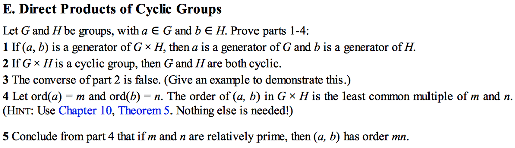 Solved Let G and H be groups, with a elementof G and b | Chegg.com