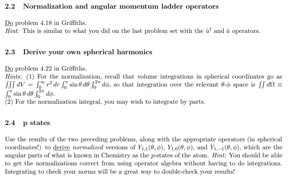 Solved 2 Angular Momentum Algebra 2.1 Practice with | Chegg.com