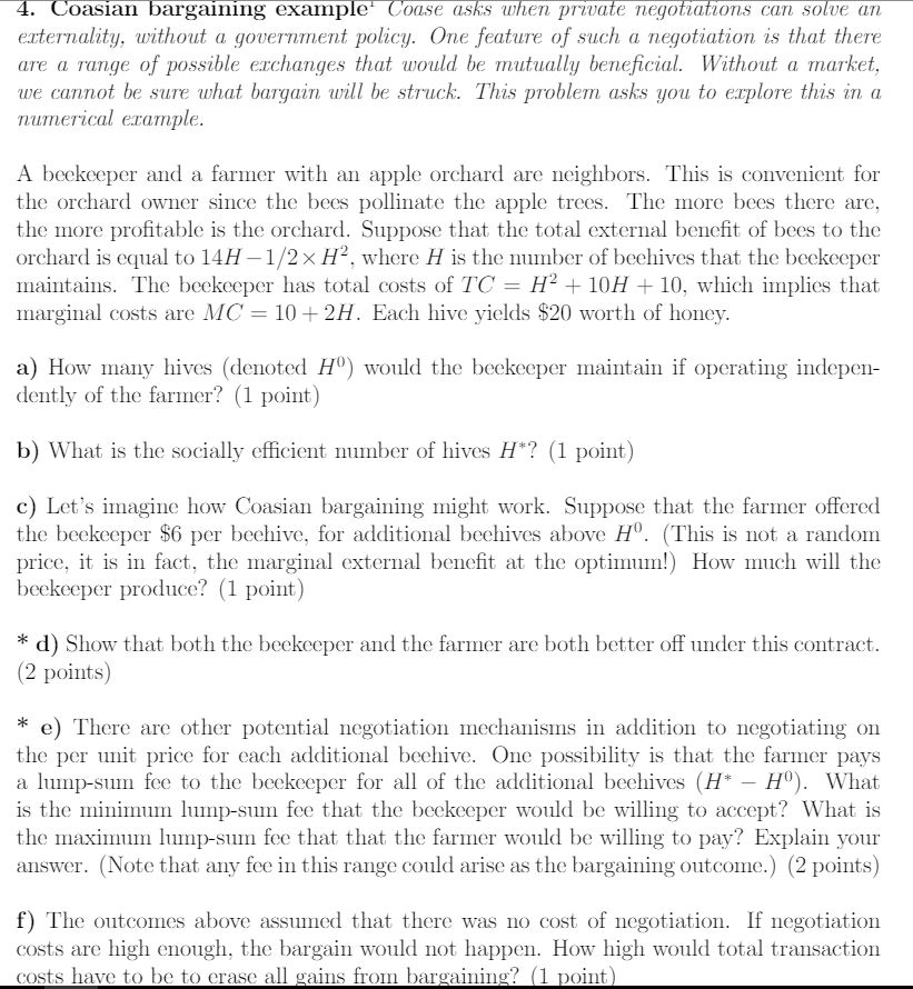 Solved Cassian bargaining example^1 Coosa asks when private | Chegg.com