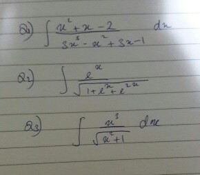 Solved Integral x^2 +x -2/ 3x^3 -x^2 + 3x -1 dx integral | Chegg.com