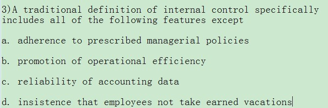 Solved 1) Internal controls are not designed to safeguard | Chegg.com
