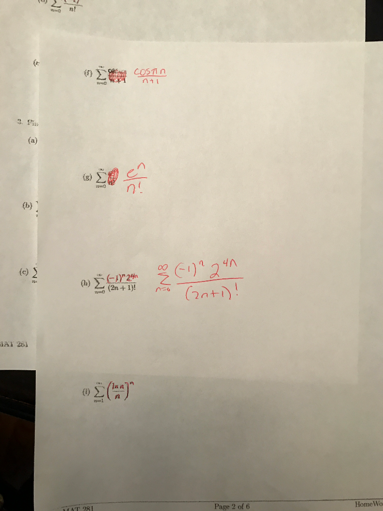 Solved Determine the convergence or divergence of the | Chegg.com