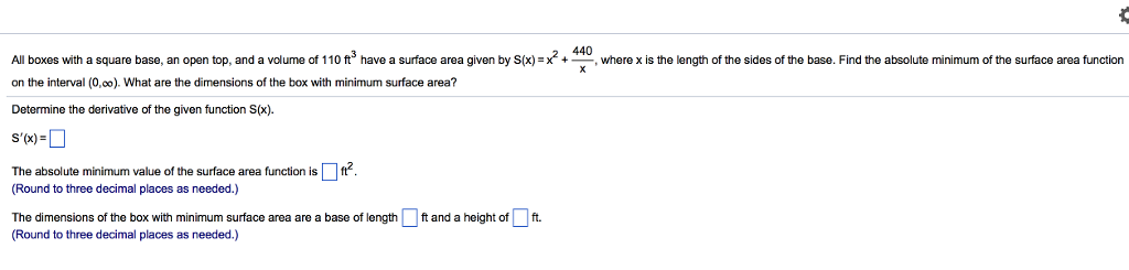 Solved All boxes with a square base, an open top, and a | Chegg.com