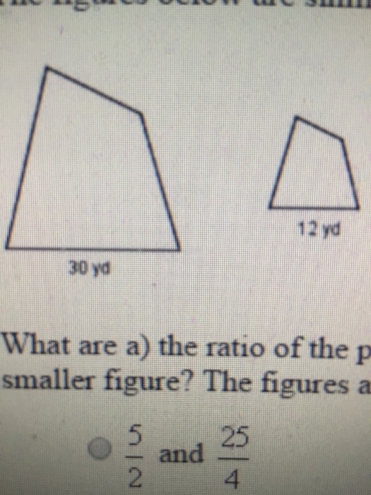 Solved what are a) the ratio of the perimeters and b) the | Chegg.com