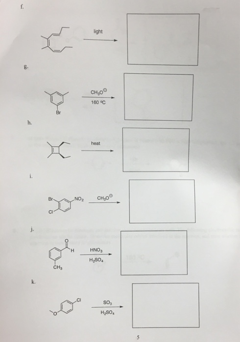 Solved CI CH3 light CH,0 160 oC heat HNO3 H2SO4 SO3 H2SO4 | Chegg.com