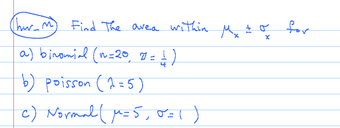 Solved hm-MO Find The area within M a) b -20 Poisson SD | Chegg.com