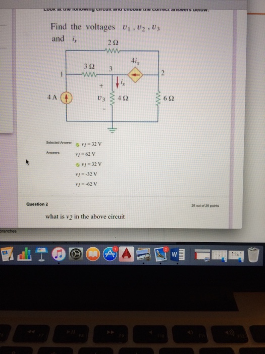 Solved Find the voltages v_1, v_2, v_3 and i_x | Chegg.com