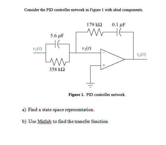 Solved Consider the PID controller network in Figure 1 with | Chegg.com