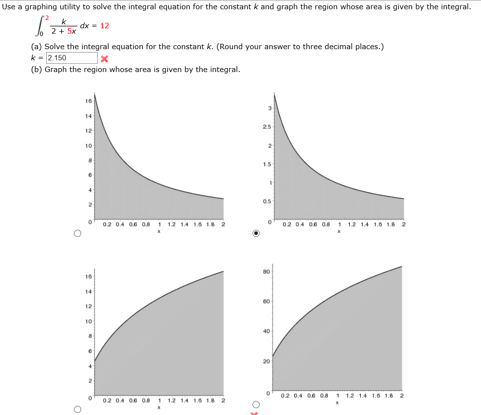 Solved Use a graphing utility to solve the integral equation | Chegg.com