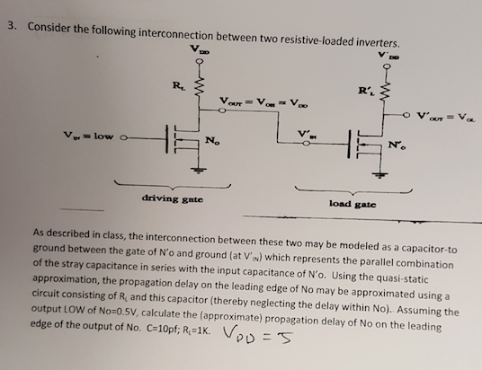 Consider the following interconnection between two | Chegg.com