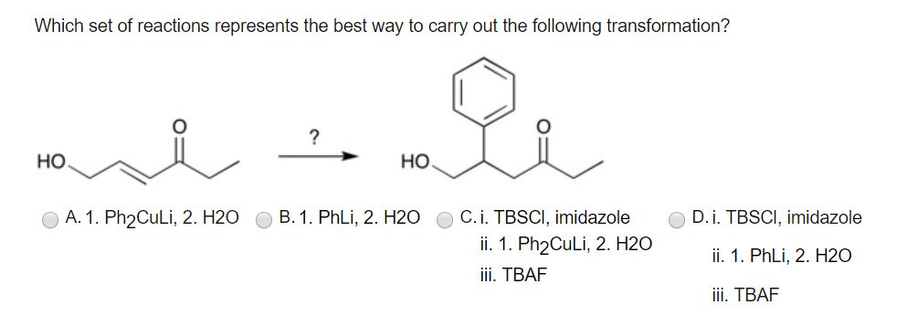 Solved Which set of reactions represents the best way to | Chegg.com