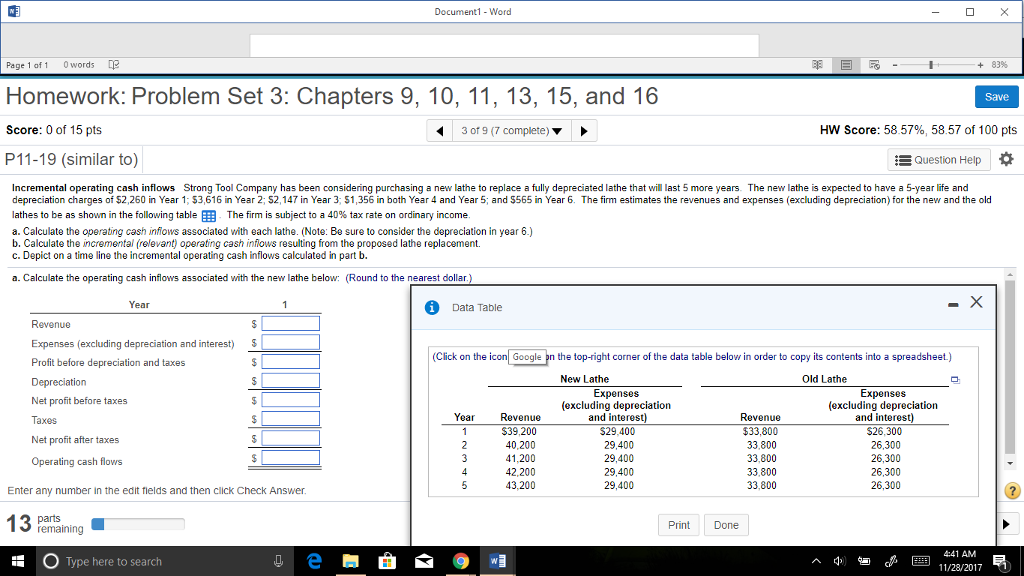 Solved Document1 Word Page 1 Of 1 Words Homework Problem