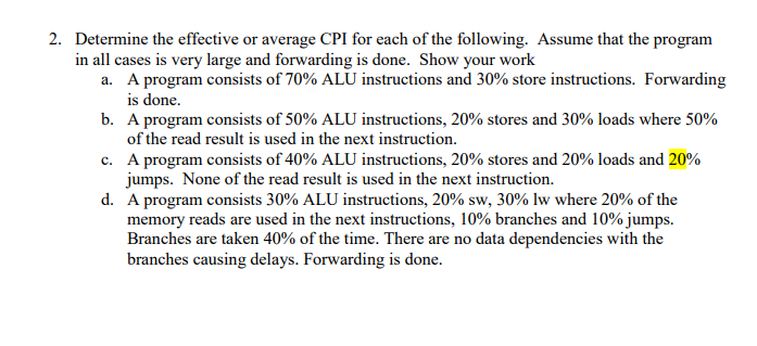 Solved 2. Determine the effective or average CPI for each of | Chegg.com