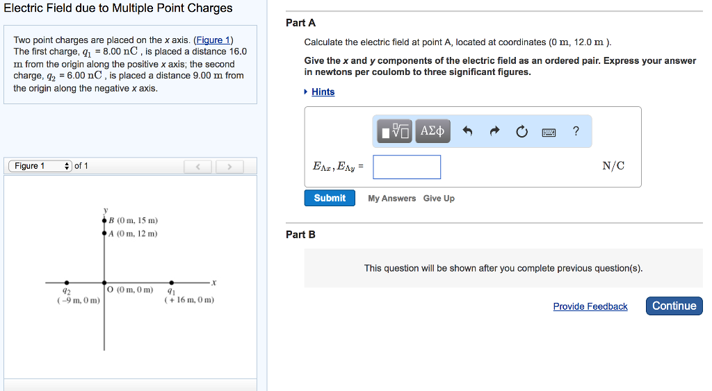 Solved Electric Field due to Multiple Point Charges Part A | Chegg.com