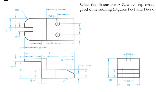 Select the dimensions A-Z, which represent good | Chegg.com
