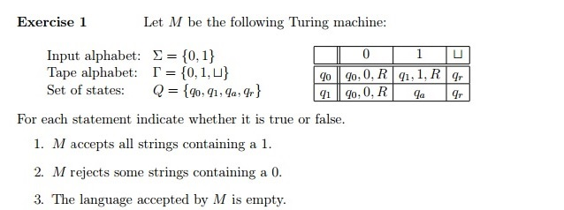 Solved Let M be the following Turing machine: For each | Chegg.com Solved Let M be the following Turing machine: For each | Chegg.com