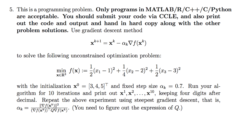 Solved This is a programming problem. Only programs in | Chegg.com