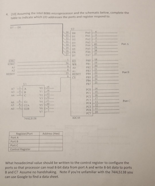 Solved [10] Consider the communication interface below. The | Chegg.com