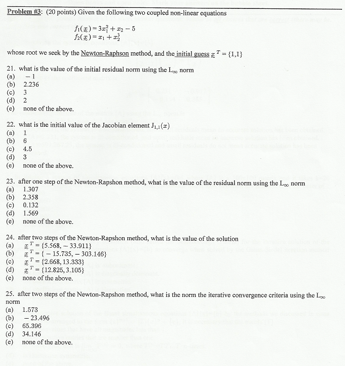 Solved Given the following two coupled non-linear equations | Chegg.com