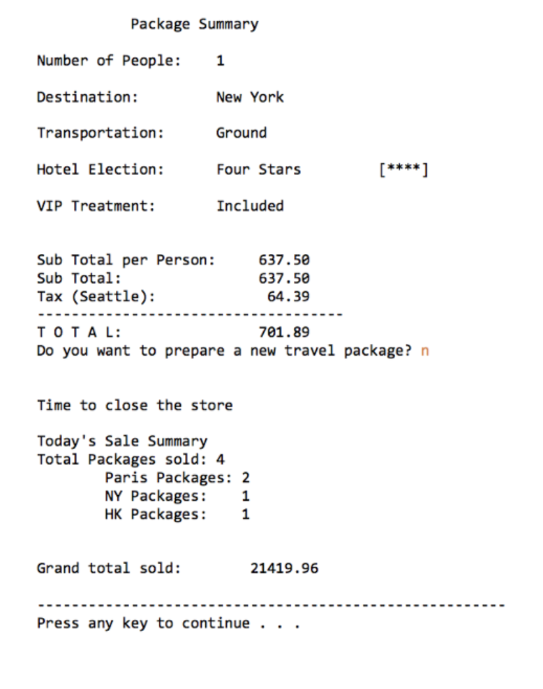 Solved In C++ A travel agency Travel-a-lot wants you to | Chegg.com