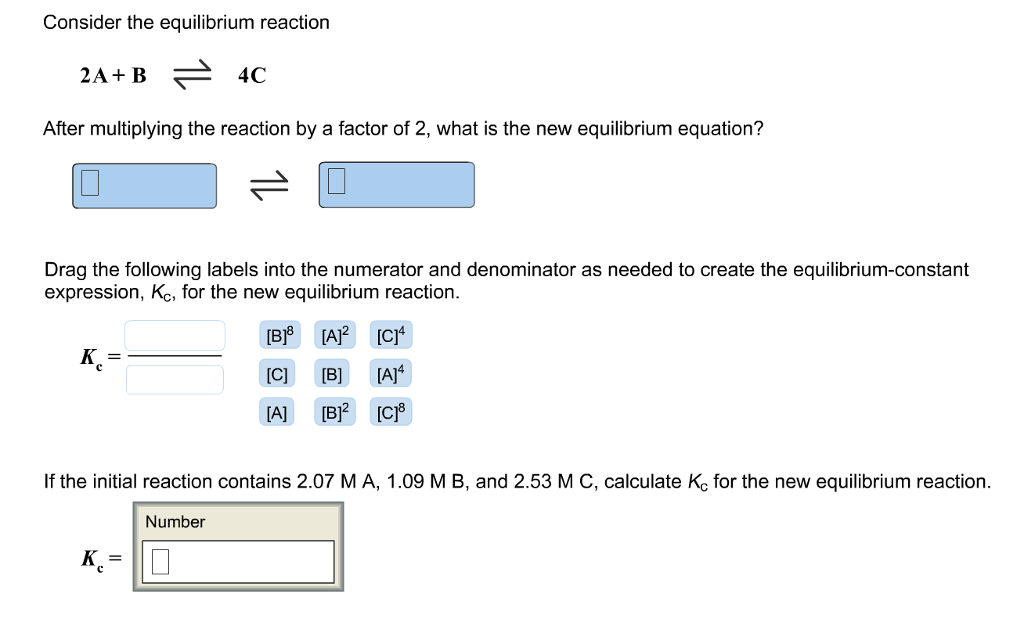 Equilibrium Reaction Equation Chemical Equilibria Flashcards | Quizlet