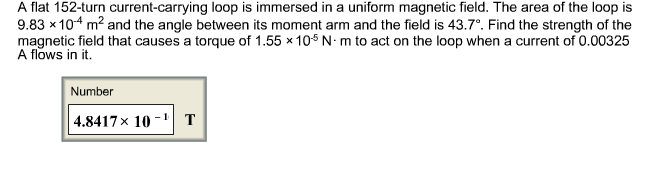Solved Used T=NIABsin(theta). There is a decent possibility | Chegg.com