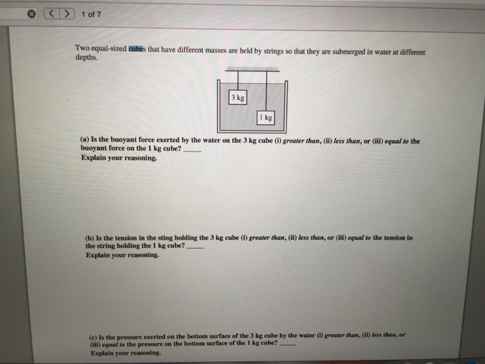 Solved Two equal-sized 111a that have different masses are | Chegg.com