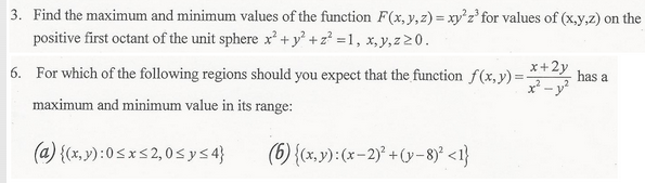 Solved Find the maximum and minimum values of the function | Chegg.com
