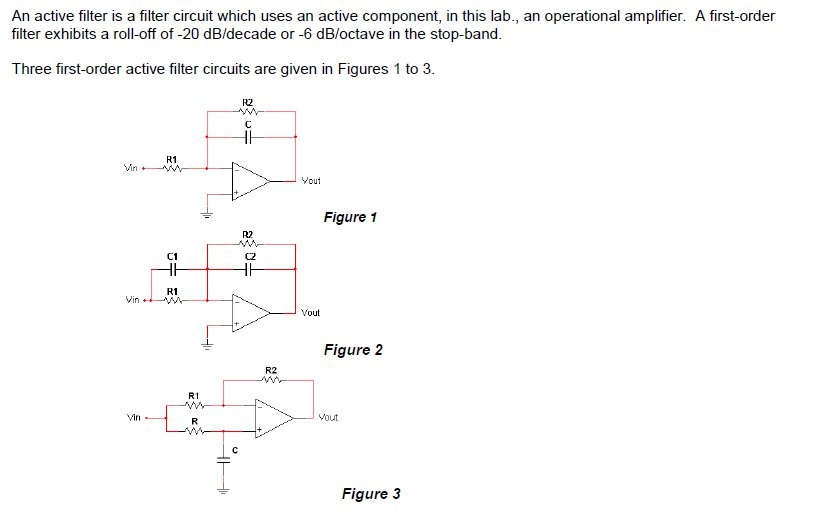 Solved An active filter is a filter circuit which uses an | Chegg.com