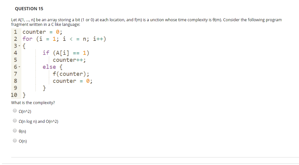 Solved QUESTION 16 In the following C function, let n- m. 2 | Chegg.com Solved QUESTION 16 In the following C function, let n- m. 2 | Chegg.com