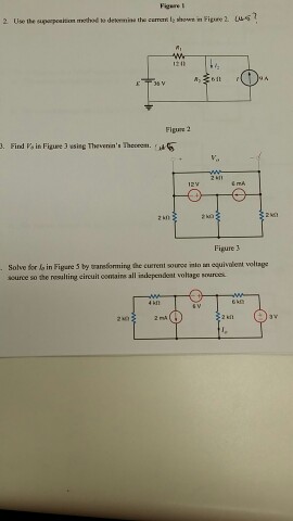 Solved 2) use superposition to calculate i2 3) use | Chegg.com