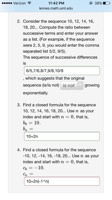 Solved Consider the sequence 10,12,14,16,18, 20... Compute | Chegg.com