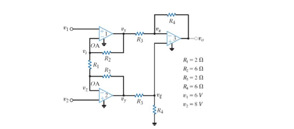 Solved Find the output voltage, Vo, in the circuit in the | Chegg.com