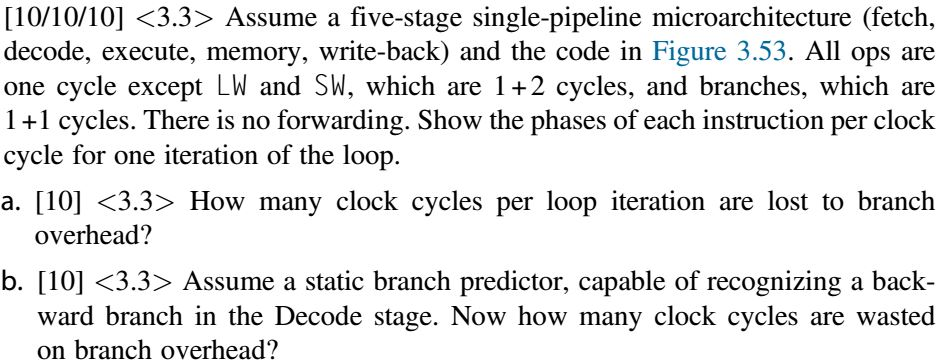 [10/10/10] Assume a five-stage single-pipeline | Chegg.com