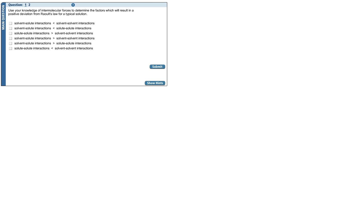Solved Use Your Knowledge Of Intermolecular Forces To